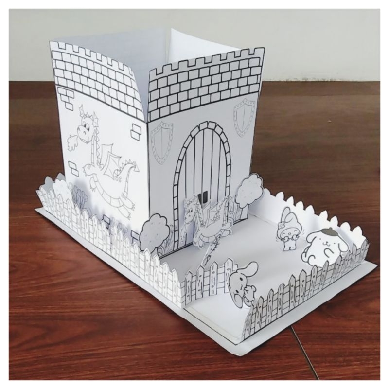 Jual Kertas Mewarnai anak Sanrio 3D/Coloring Page | Shopee Indonesia