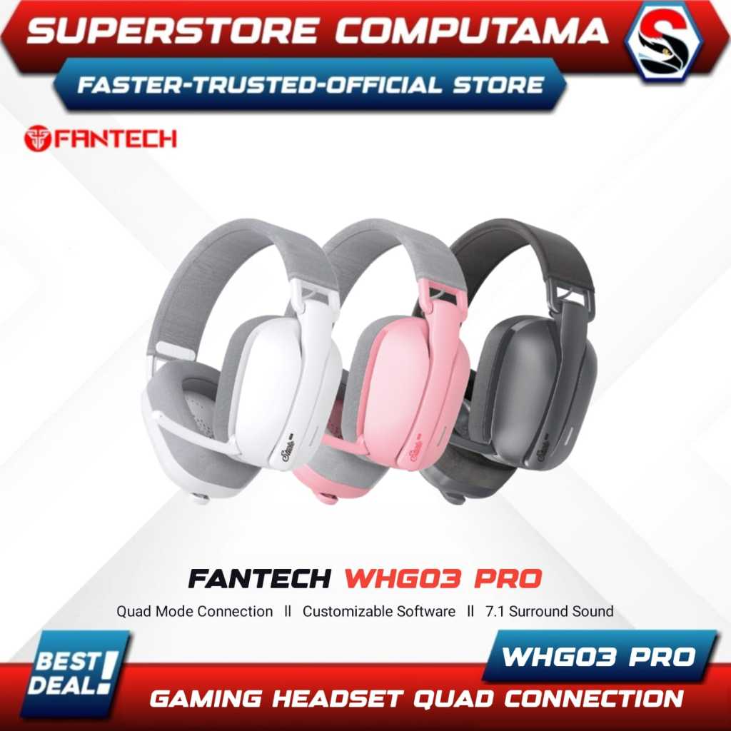Jual Fantech STUDIO PRO WHG03 MultiPlatform Wireless Headset Gaming 7.1 ...