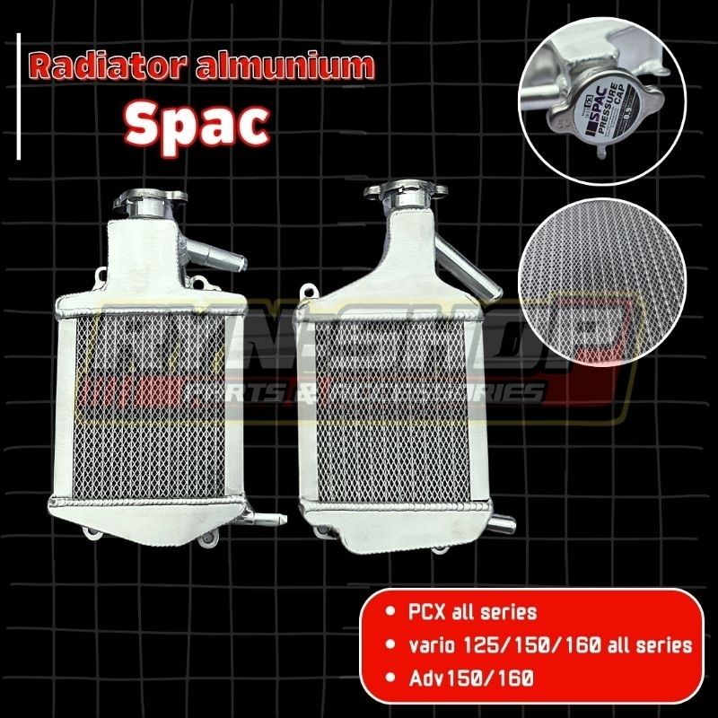 Jual Radiator Almunium Almu Aluminium SPAC ADV Vario PCX 125 150 160 ...