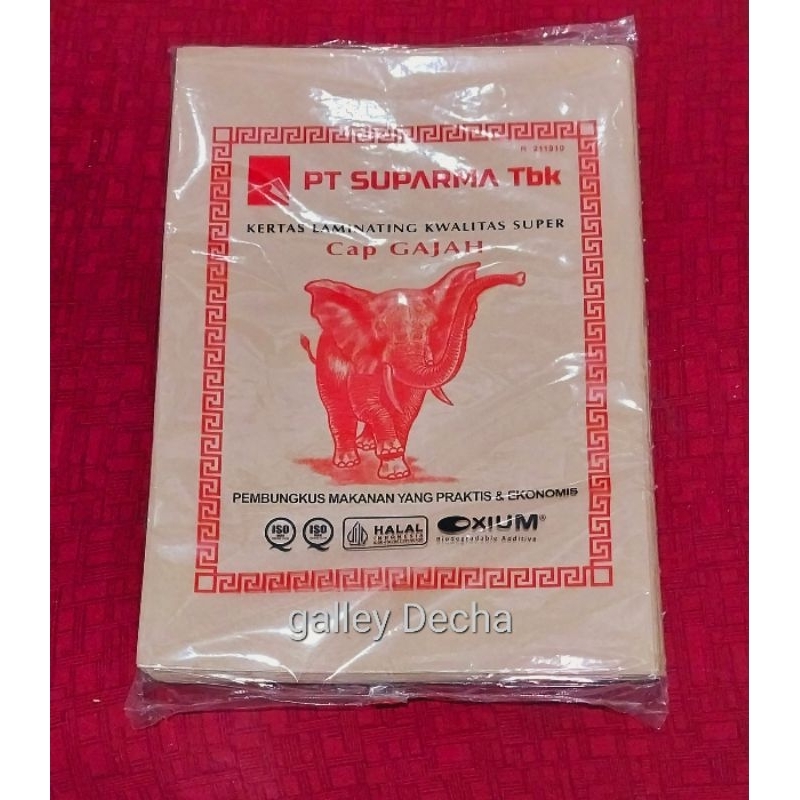 Jual Kertas Minyak Gajah Merah/Kertas Minyak Bungkus Nasi/Kertas Minyak ...