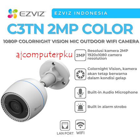 Jual EZVIZ C3TN 2MP COLOR 1080P COLORNIGHT VISION MIC OUTDOOR WIFI ...