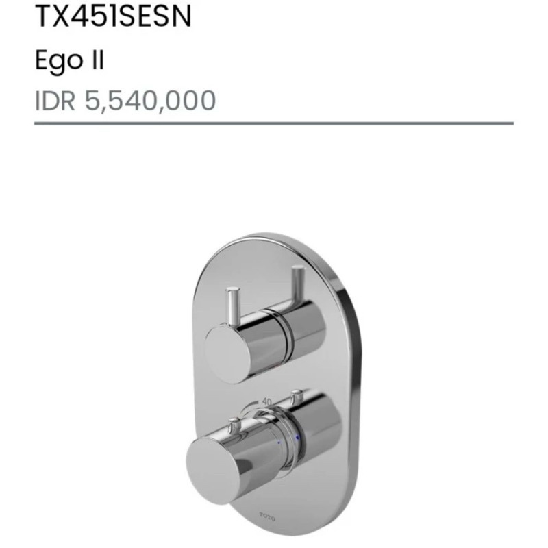 Jual TOTO TX451SESN KRAN TANAM MIXER SHOWER THERMOSTAT TX 451 SESN (Baru) | Shopee Indonesia
