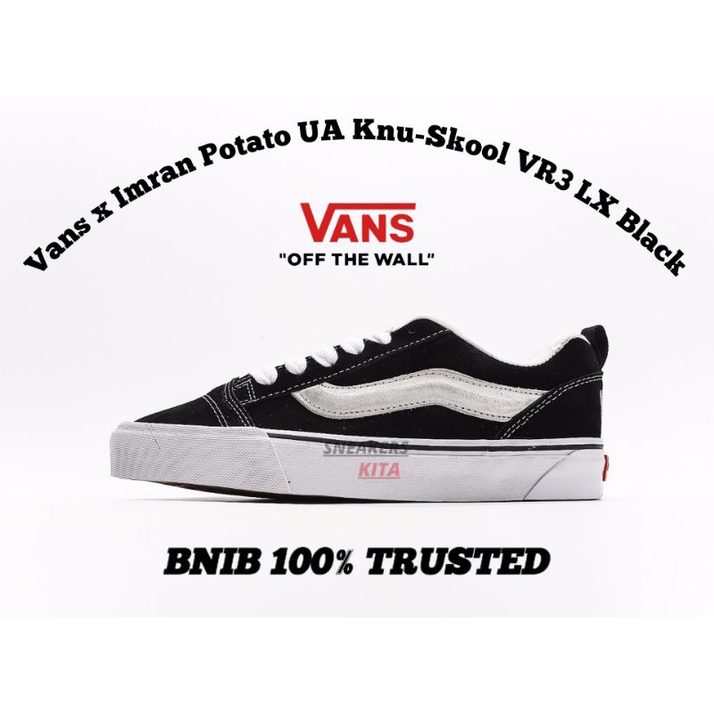 Jual Imran Potato x Vans Vault UA Knu-Skool VR3 LX 'Black & True White ...