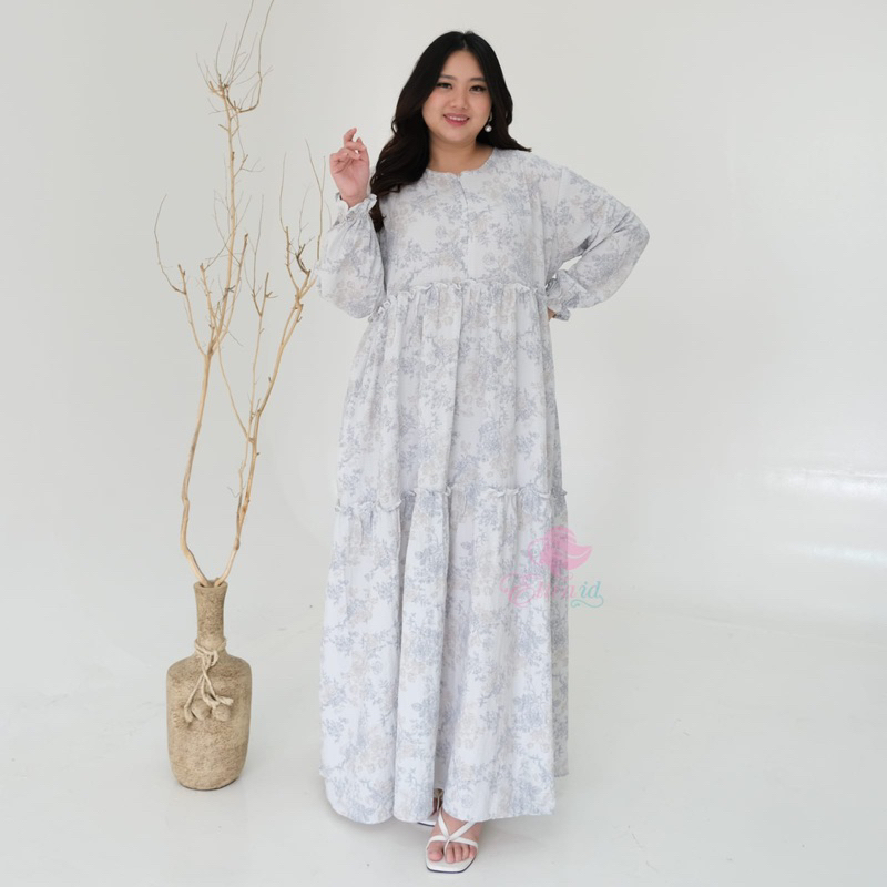 Jual Gamis Jumbo Abaya Big Size Crinkle Orlin LD 120 130 140 cm | Shopee Indonesia