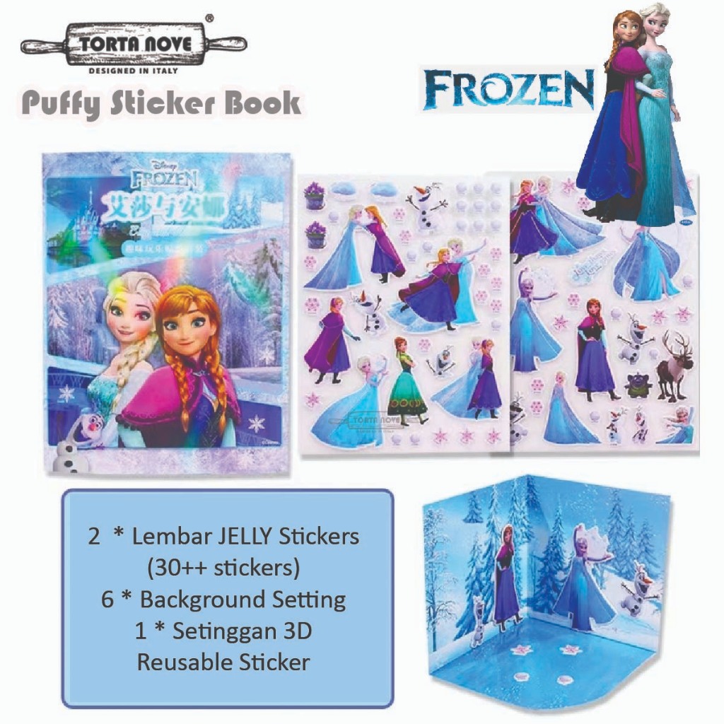 Jual Buku stiker quiet book Puffy Sticker playset 3D bongkar pasang ...