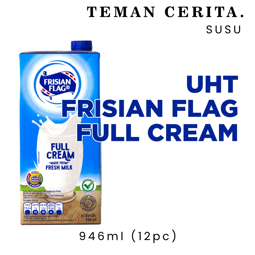 Jual FRISIAN FLAG UHT Full Cream 946ml | Shopee Indonesia