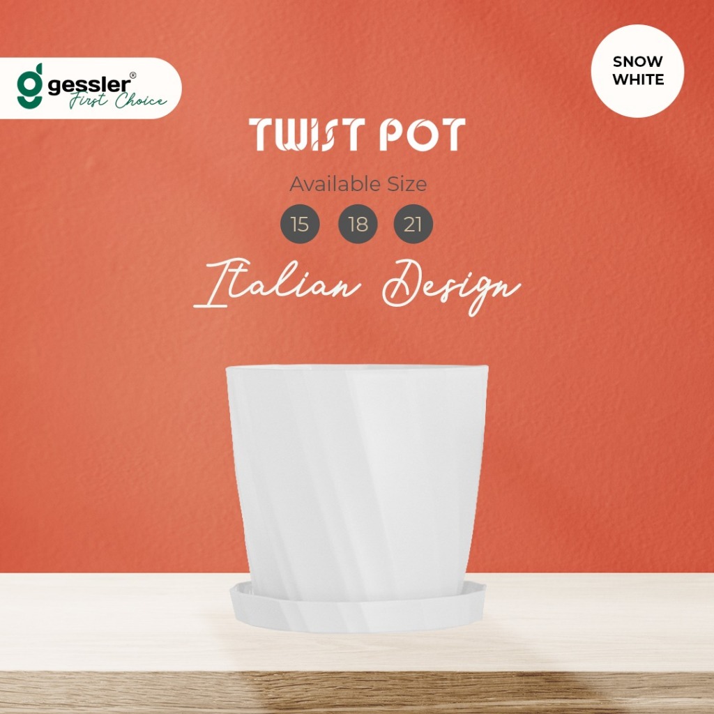 Jual Gessler Pot Twist Bunga - Tanaman Italian Design - Termasuk ...