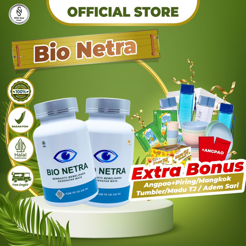 Jual BIONETRA OBAT MATA MINUS | BIO NETRA 100% ORIGINAL | Shopee Indonesia