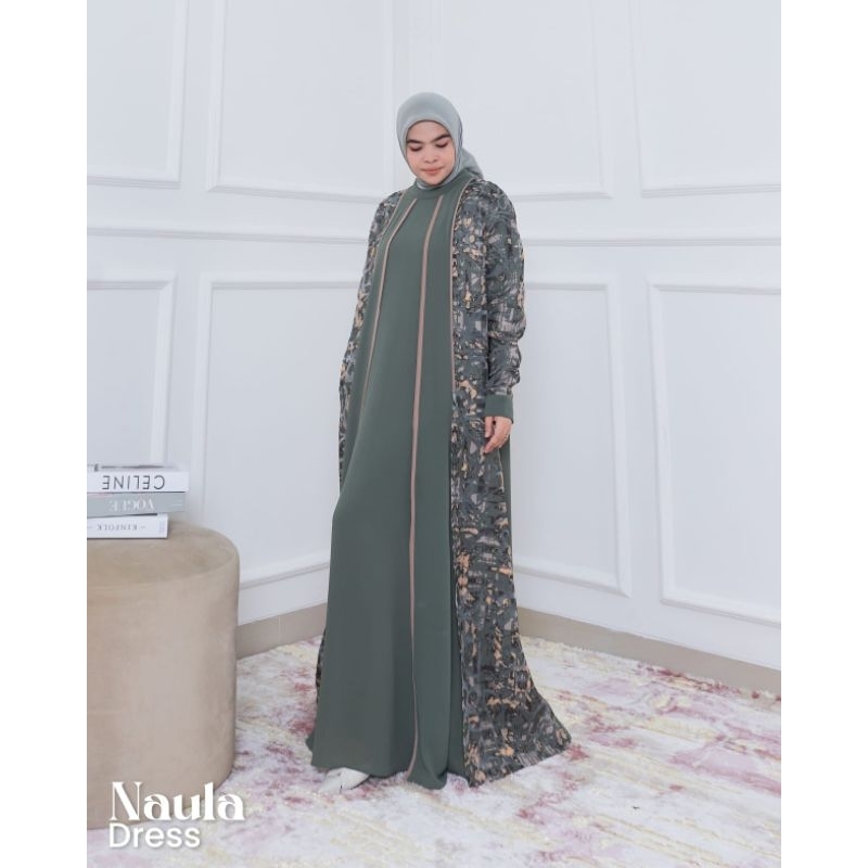 Jual NAULA DRESS BY MAREVI (HANYA SIZE STANDAR) GAMIS PESTA WANITA ...