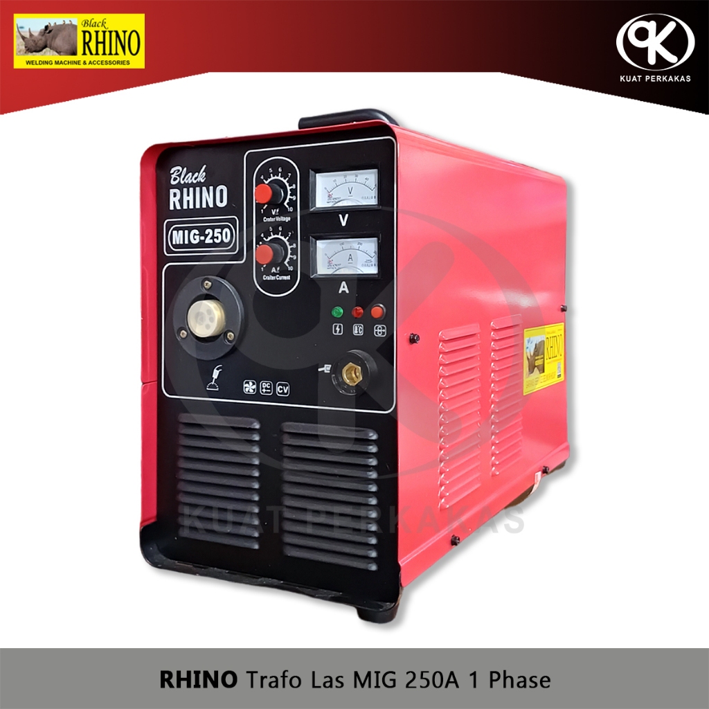 Jual Trafo Las Listrik RHINO Mig 250 1 Phase Heavy Duty Welding Machine ...