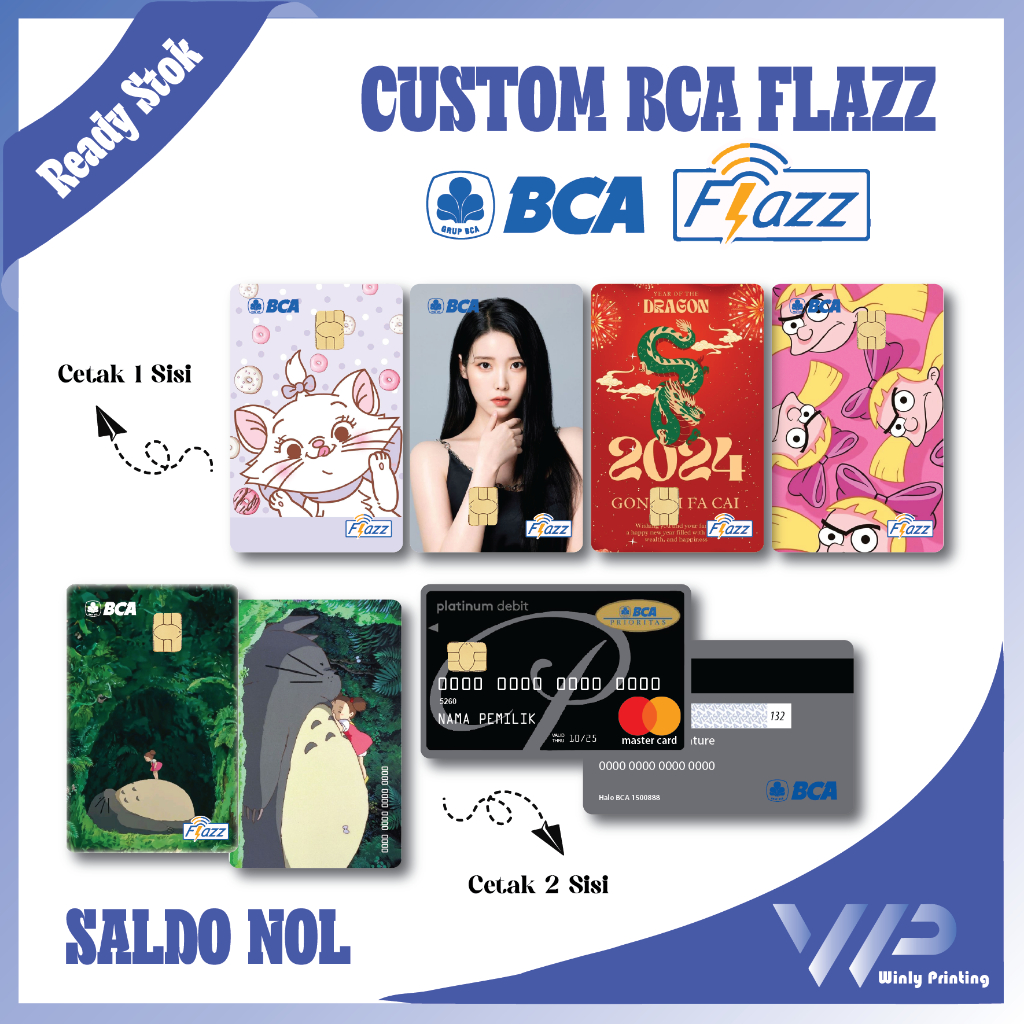 Jual CUSTOM KARTU FLAZZ BCA GEN 2 KARTU E MONEY E TOLL DESIGN CUSTOM BEBAS MURAH | Shopee Indonesia