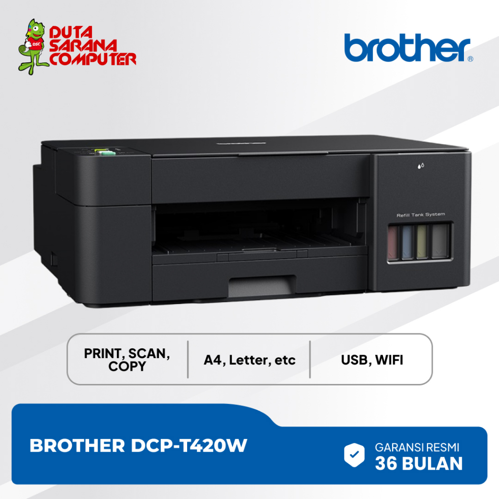 Jual PRINTER BROTHER DCP-T420W T420 Inkjet AIO Print Scan Copy Wifi ...