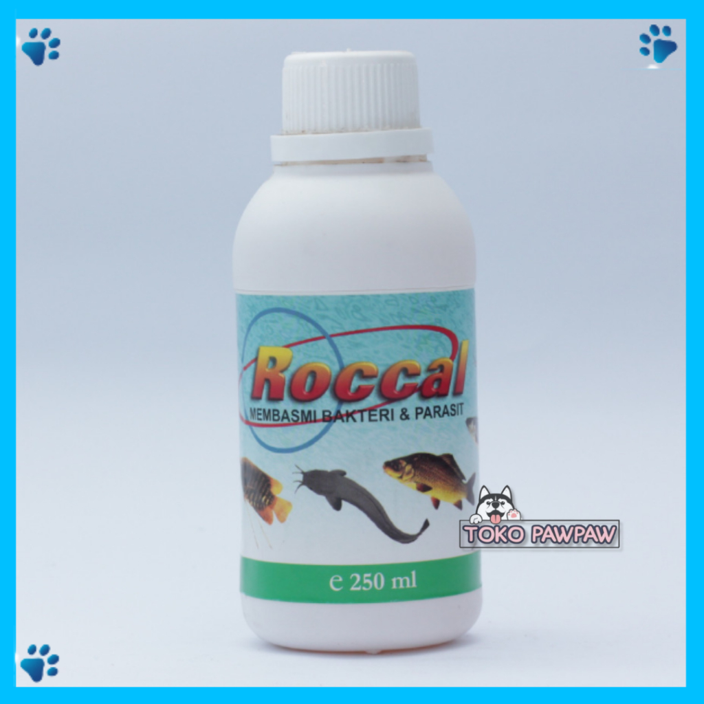 Jual ROCCAL PEMBASMI BAKTERI DAN PARASIT 250ML/289G Obat Ikan ...