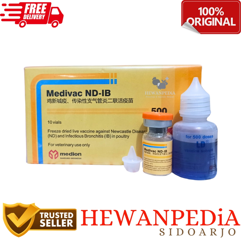 Jual VAKSIN MEDIVAC ND IB DOSIS 500 EKOR + PELARUT MEDIVAC MEDION ... Jual VAKSIN MEDIVAC ND IB DOSIS 500 EKOR + PELARUT MEDIVAC MEDION ...
