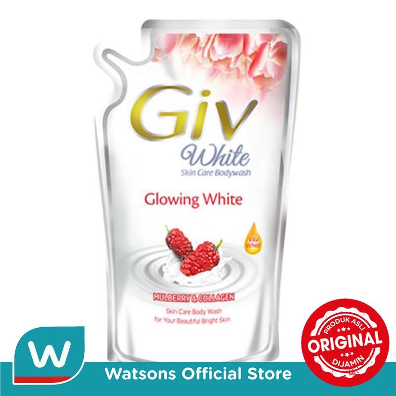 Jual Giv White Sabun Mandi Cair Mulberry & Collagen Pouch 825 Ml ...
