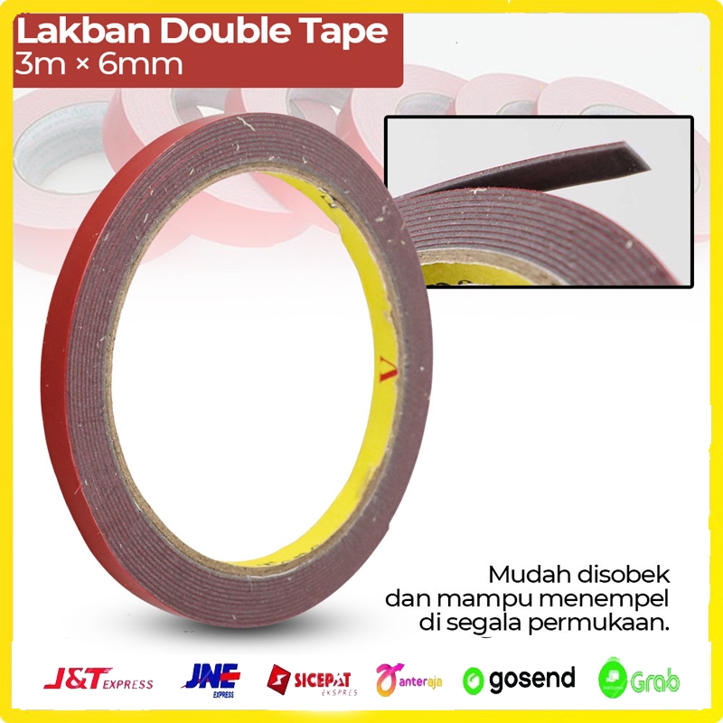Jual Lakban Selotip Double Tape Double Tape Magic Doble Tip Dauble Tape ...