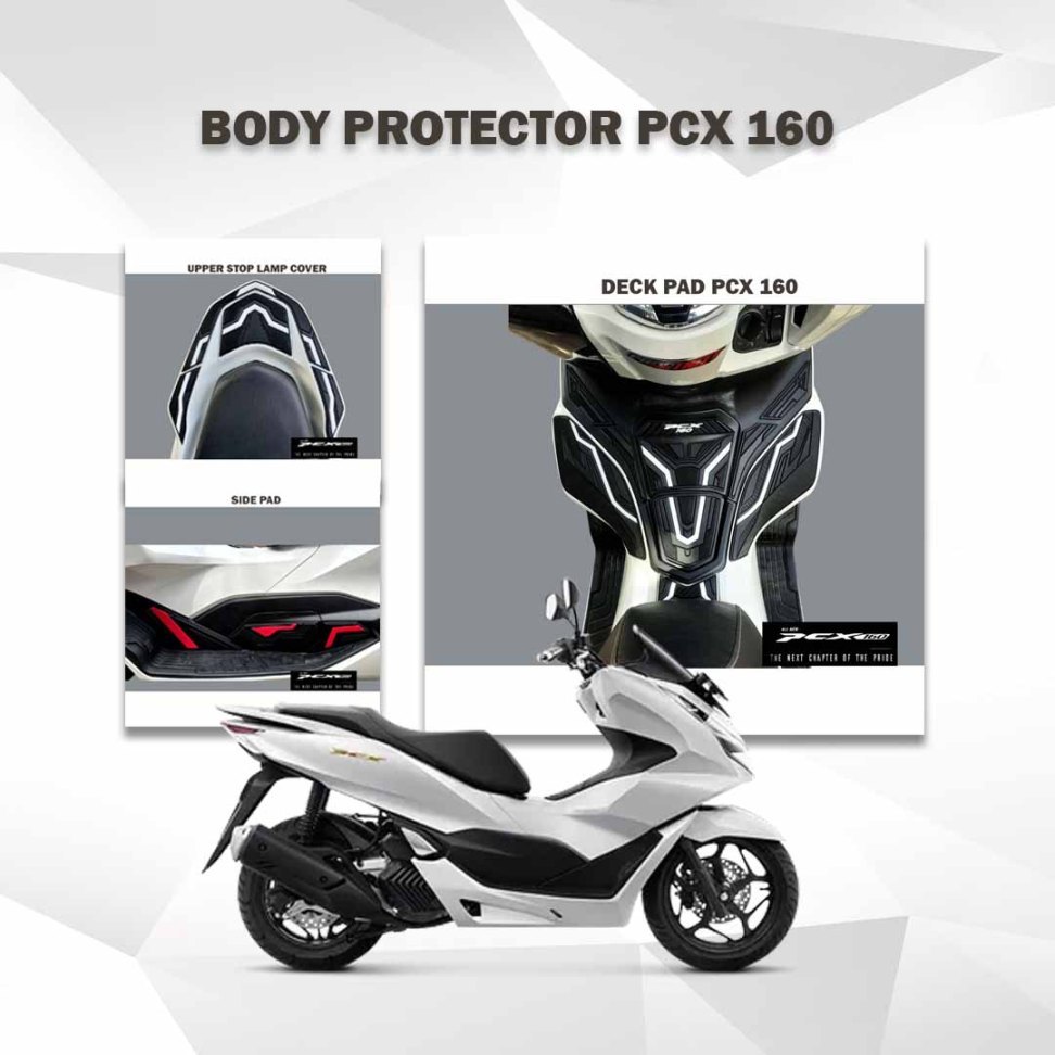 Jual Aksesoris PCX 160 2023 New Lengkap Variasi Tankpad Sidepad Body ...