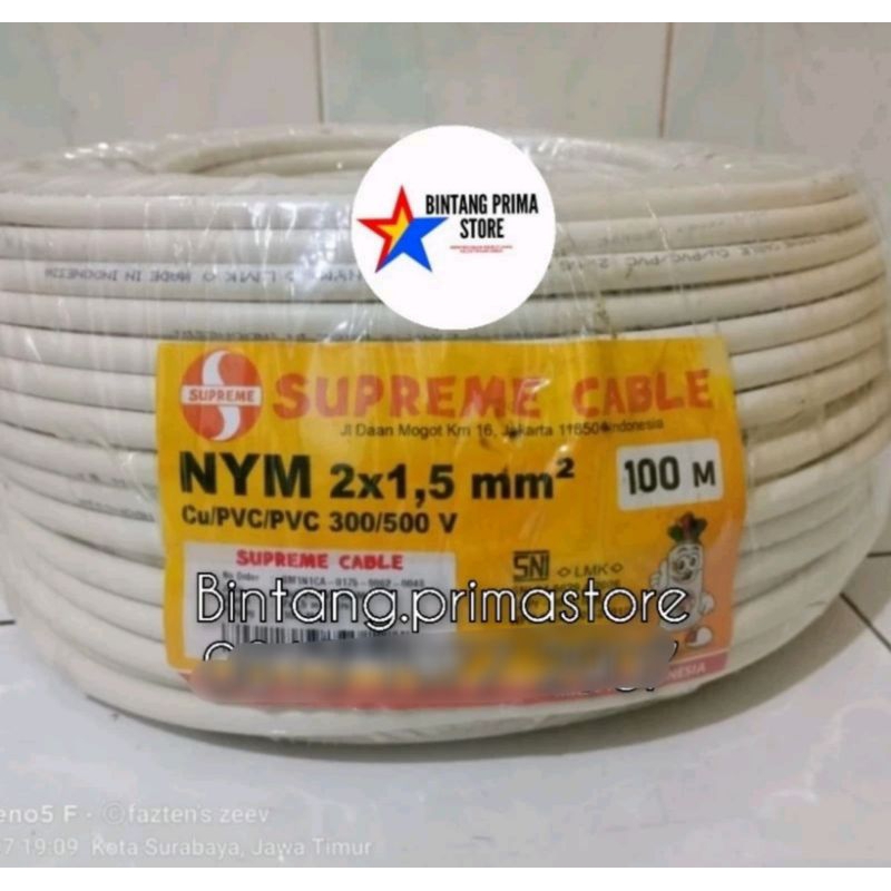 Jual Kabel NYM 2x1.5mm Supreme @100M | Shopee Indonesia