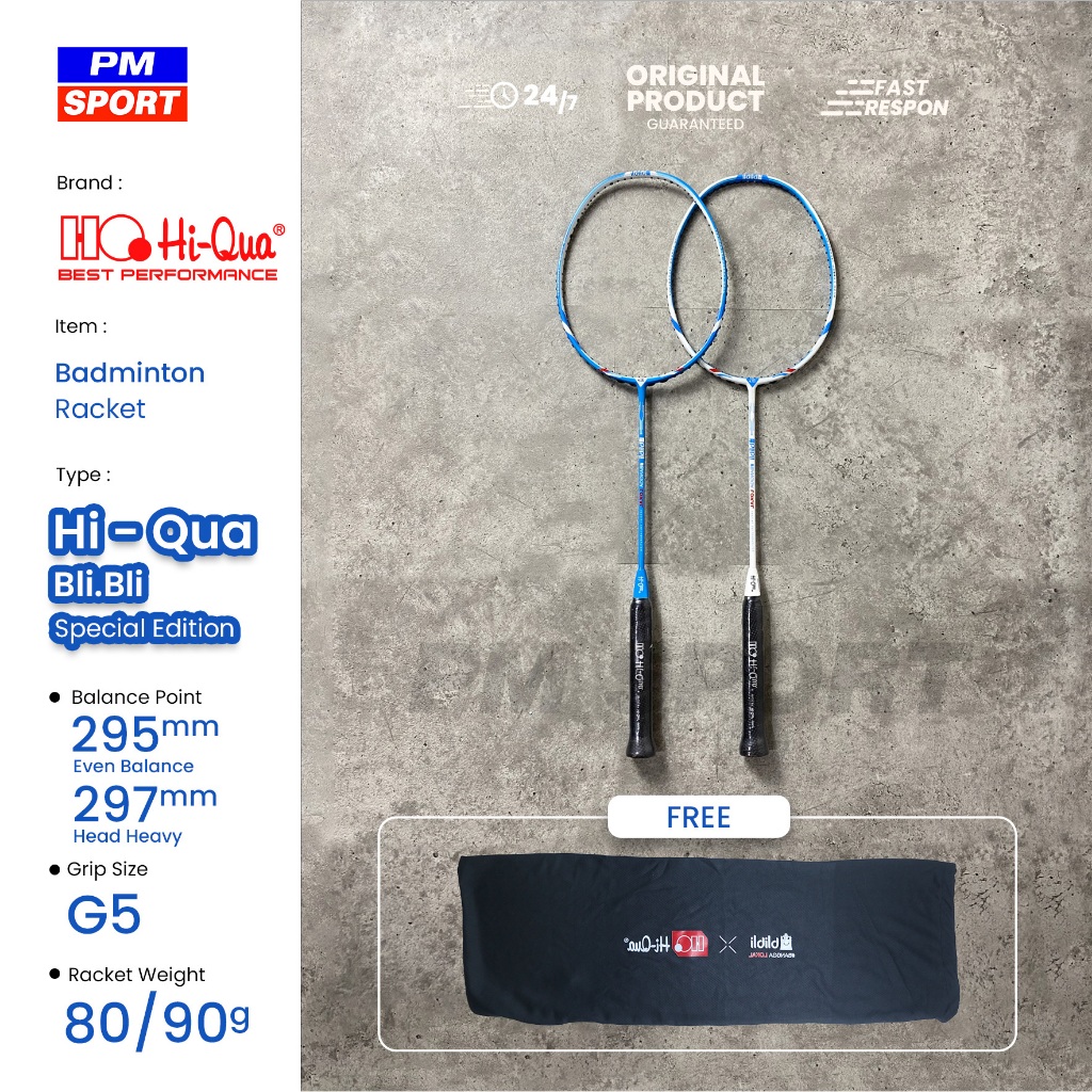Jual RAKET BADMINTON / BULUTANGKIS HIQUA X TOKO BIRU | Shopee Indonesia