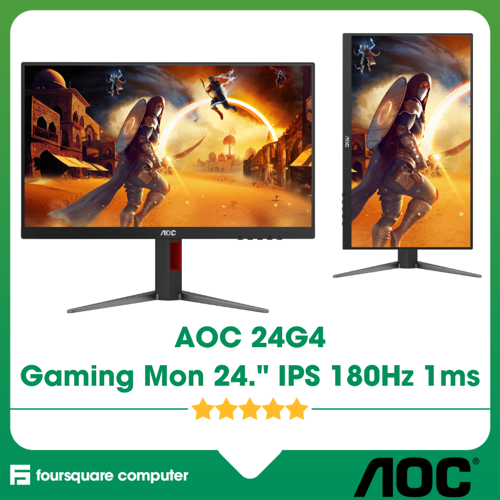 Jual LED Gaming Monitor AOC 24G4 24 Inch IPS Full HD 180Hz 1ms Resmi ...