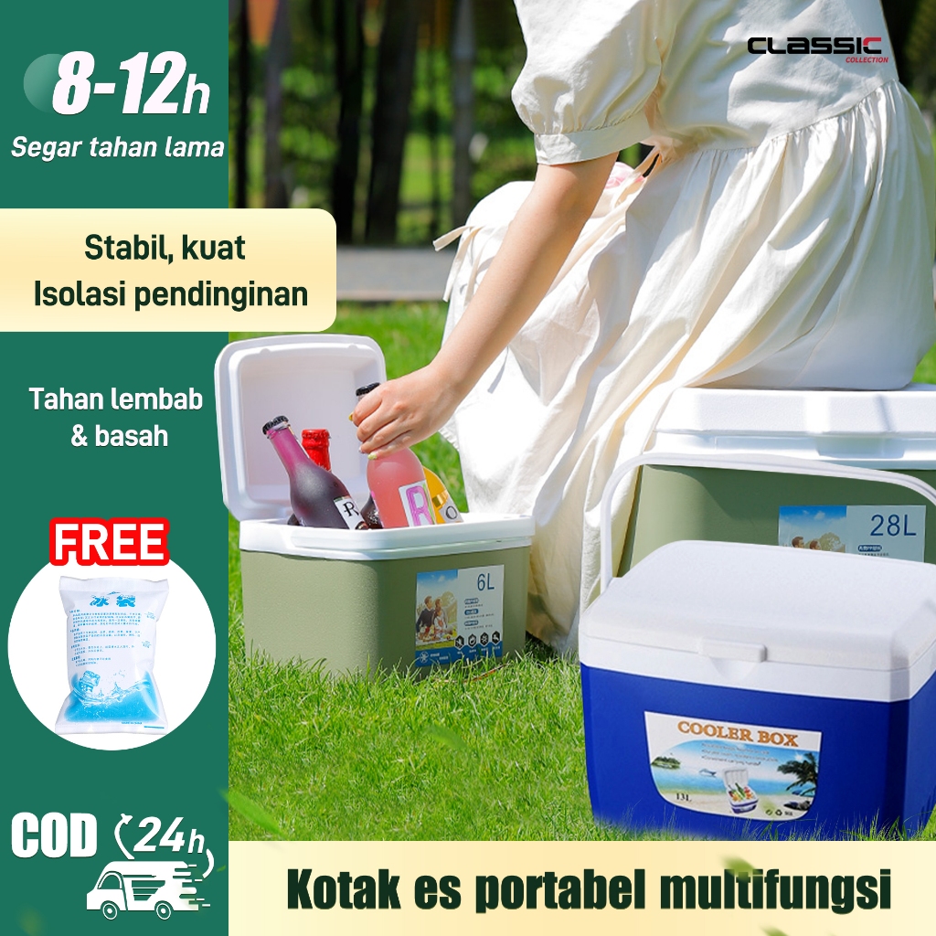 Jual 【COD】box es batu tahan lama / Cooler Box 、13 Liter ，8 Liter ，5 ...
