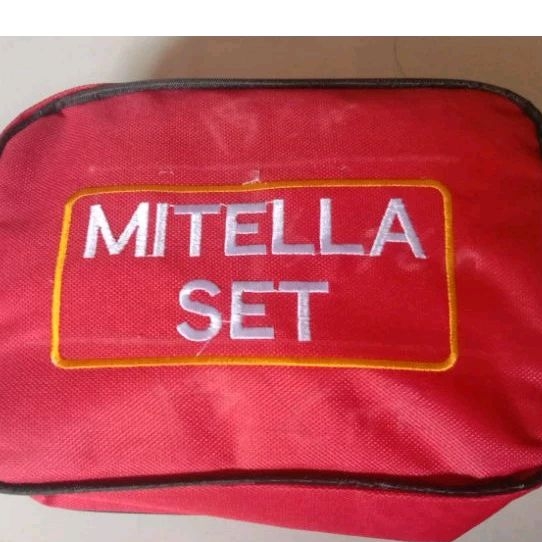 Jual Mitela set isi 12 dapat tasnya //atribut pmr // perlengkapanpmr ...