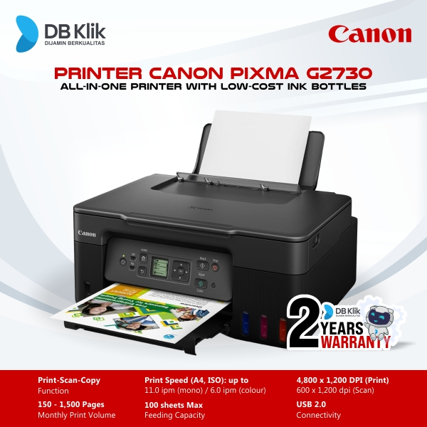 Jual Printer CANON Pixma G2730 Inkjet Print Scan Copy All in One ...