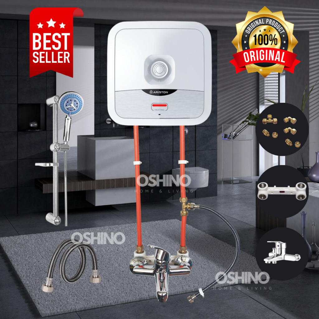 Jual Paket Lengkap Water Heater Pemanas Air Listrik Ariston Kapasitas ...