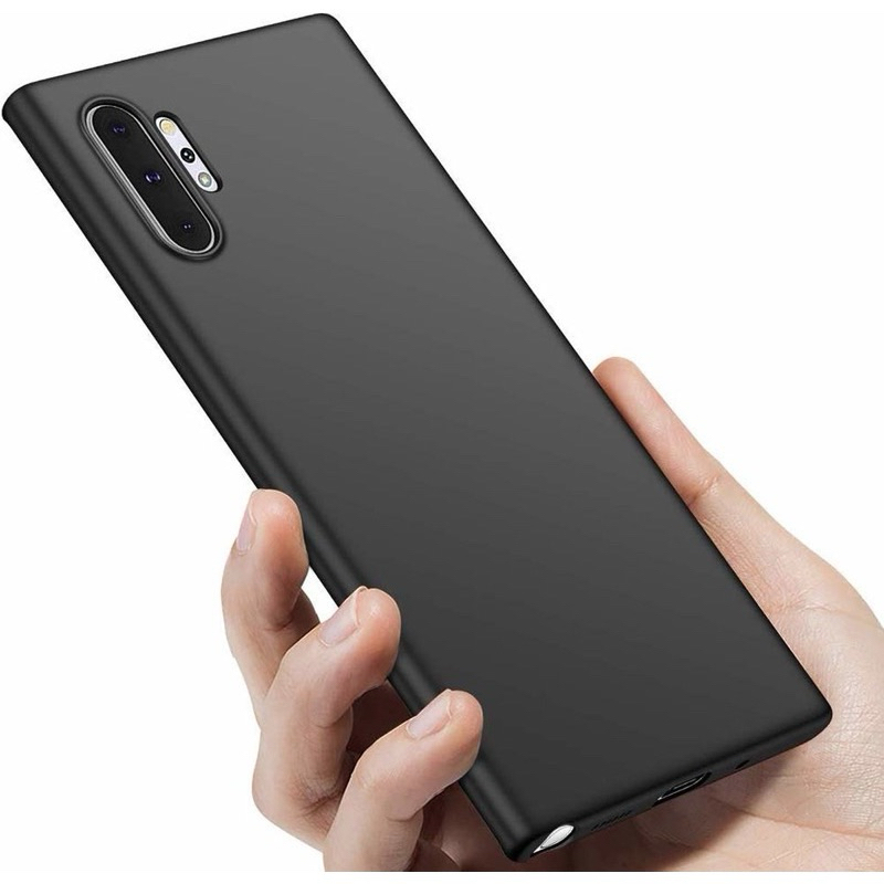 Jual Premium Black case samsung note 10 plus Softcase Casing Cover note ...