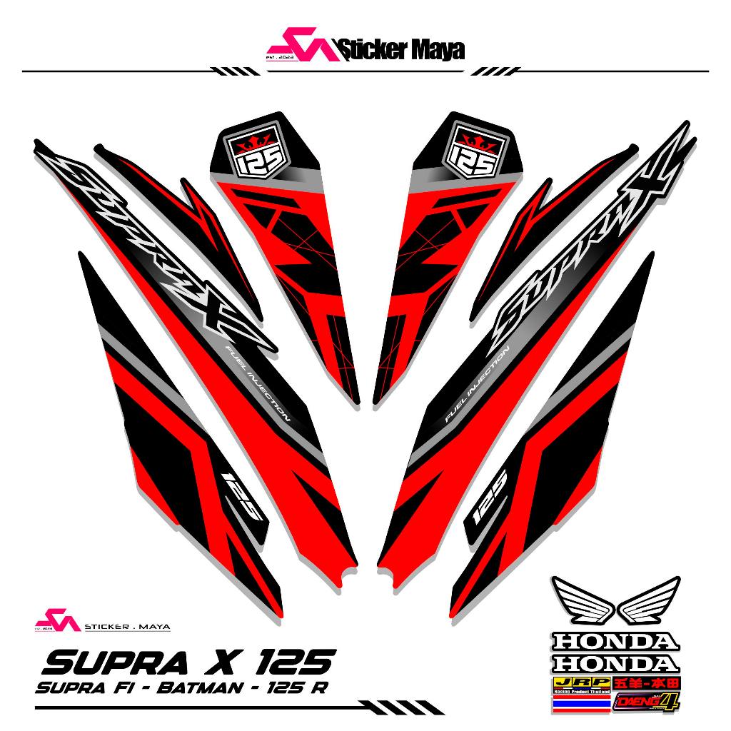 Jual Striping Supra X 125 R Motif X23/Stiker Supra X 125 Fi/Sticker ...