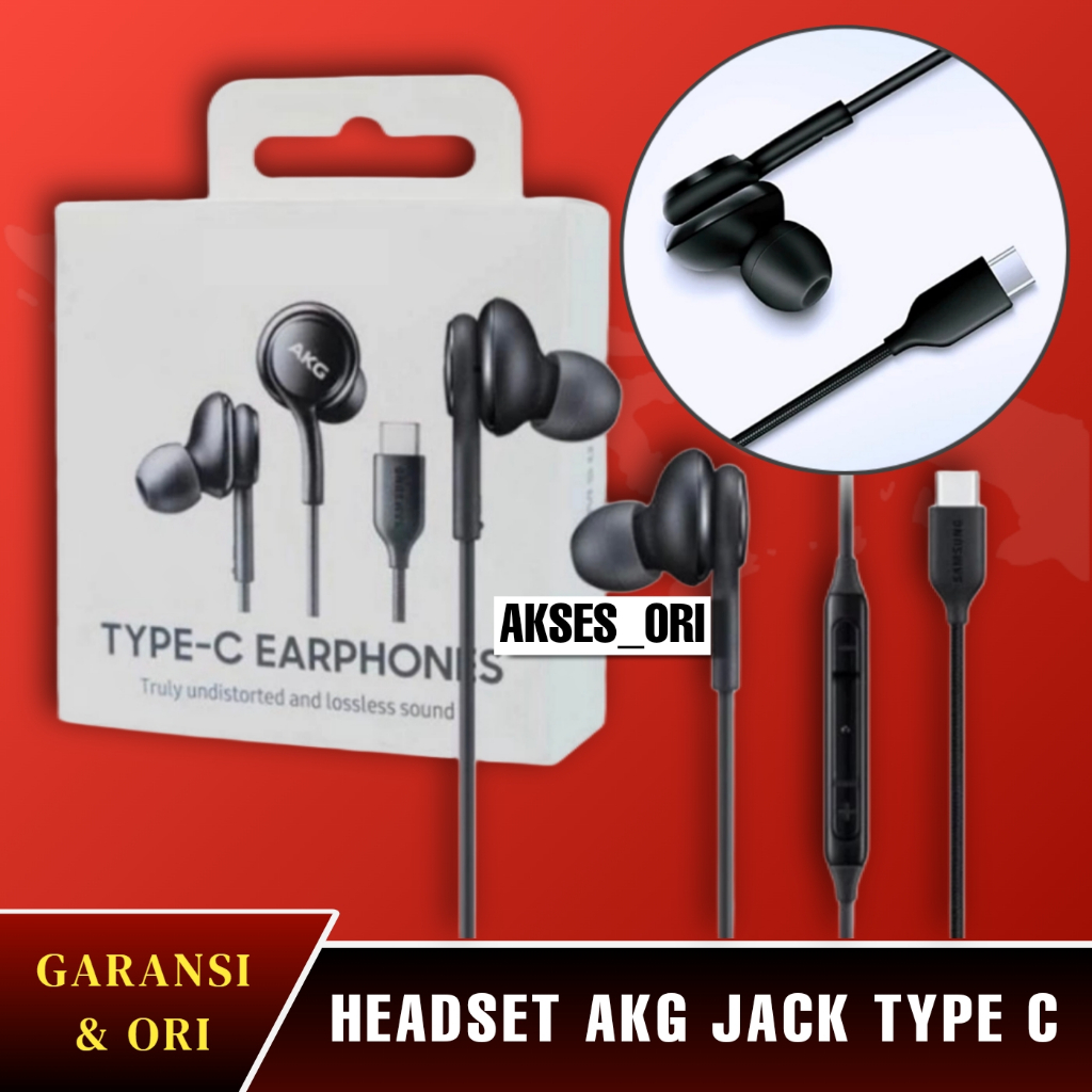 Jual Earphone Samsung Galaxy A35 A55 Headset AKG Type C Original ...