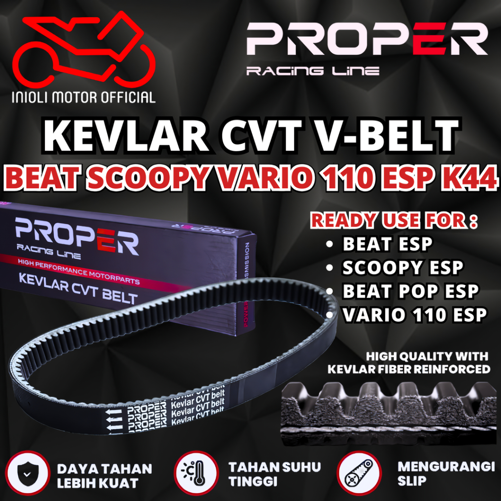 Jual VANBELT VBELT KEVLAR PROPER RACING LINE ADV PCX VARIO STYLO BEAT ...