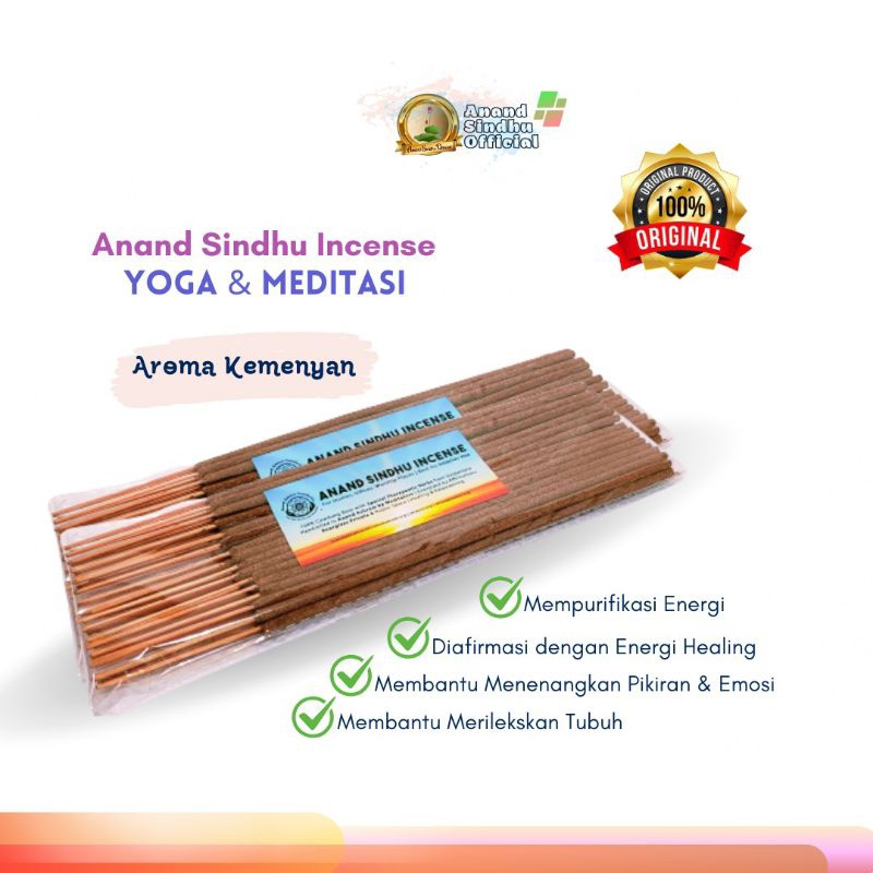 Jual Dupa Hio Aromaterapi Agarbati Healing Yoga Meditasi Ketenangan Pikiran Ananda Sindhu ...