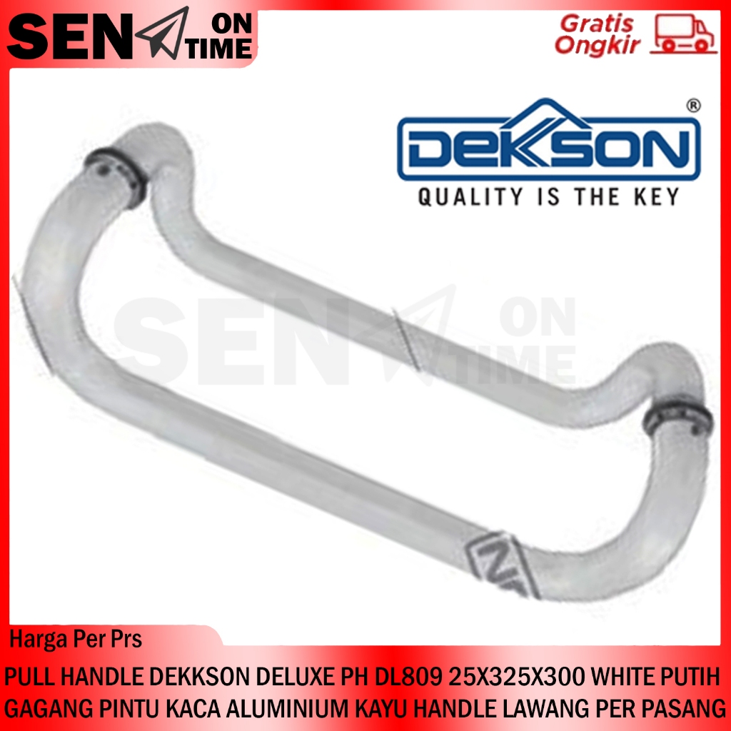 Jual PULL HANDLE DEKKSON DELUXE PH DL809 25X325X300 WHITE GAGANG PINTU ...