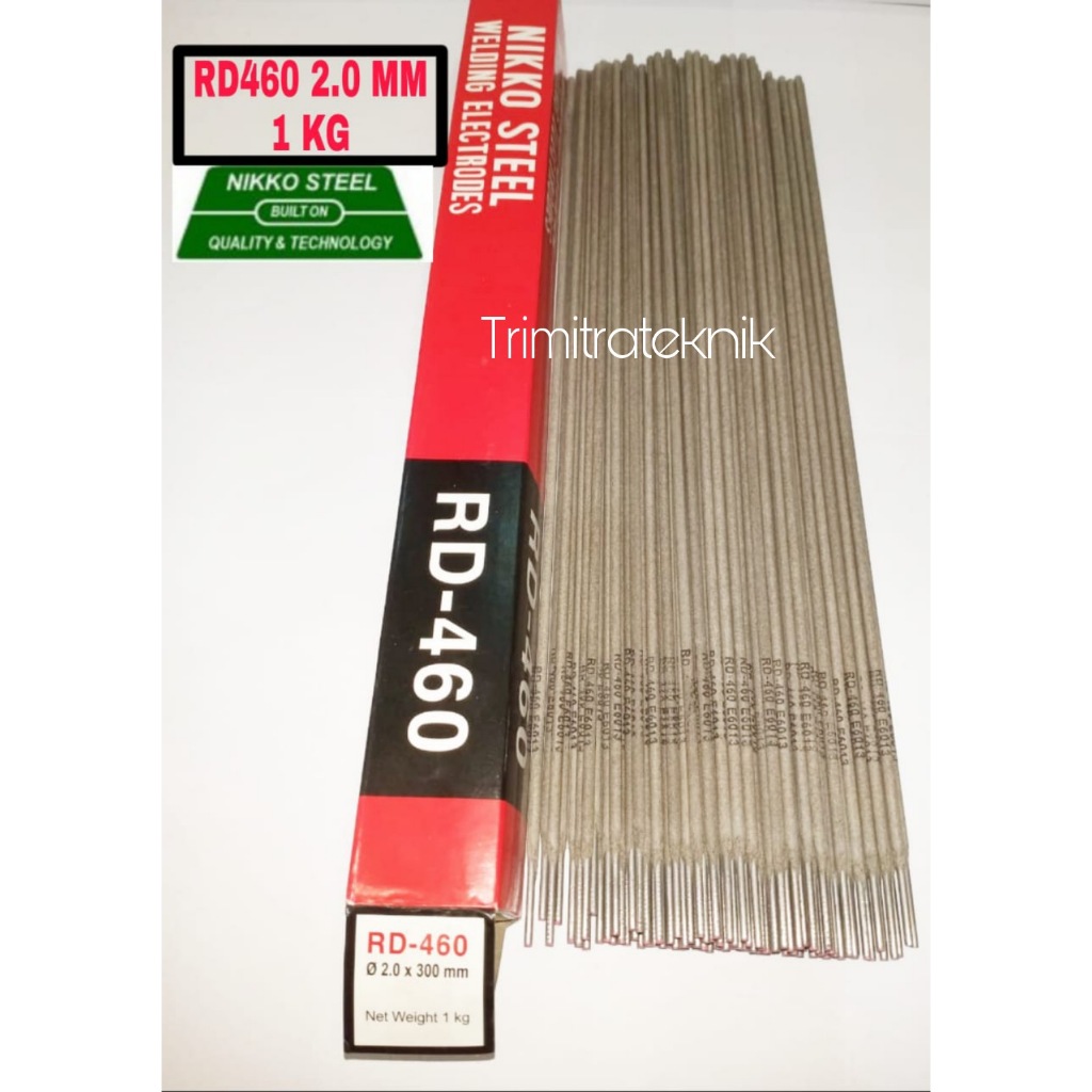 Jual [KEMASAN ORI 1 KG] RD460 2.0mm Kawat Las NIKKO STEEL RD-460 Diameter 2,0 mm - AWS E 6013 ...