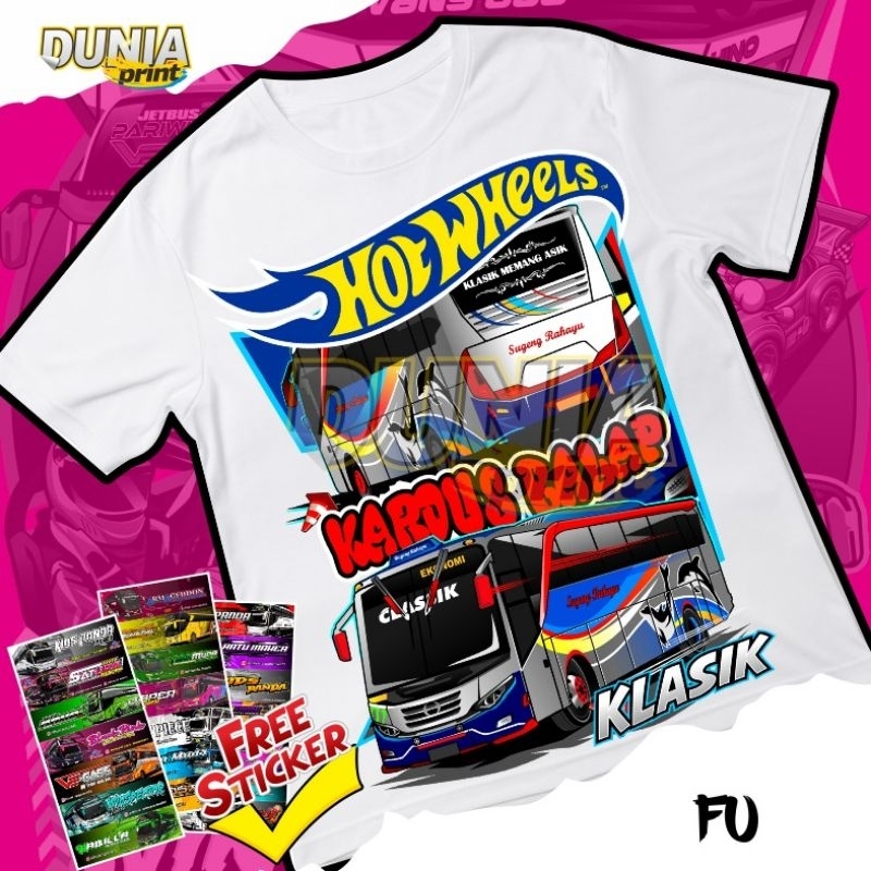 Jual (free sticker + gantungan kunci Sugeng rahayu)KODE FU KAOS BUS ... Jual (free sticker + gantungan kunci Sugeng rahayu)KODE FU KAOS BUS ...