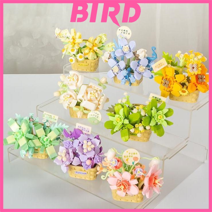Jual BirdToys Brick Bunga Pot Block Tanaman Pot Bricks Keranjang Bunga ...