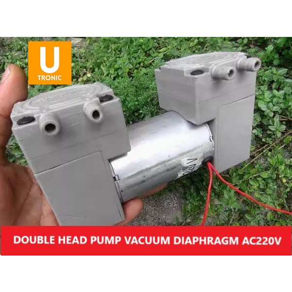 Jual Double-head Pump Vacuum Diaphragm Suction Air Pump AC220V (8437) | Shopee Indonesia