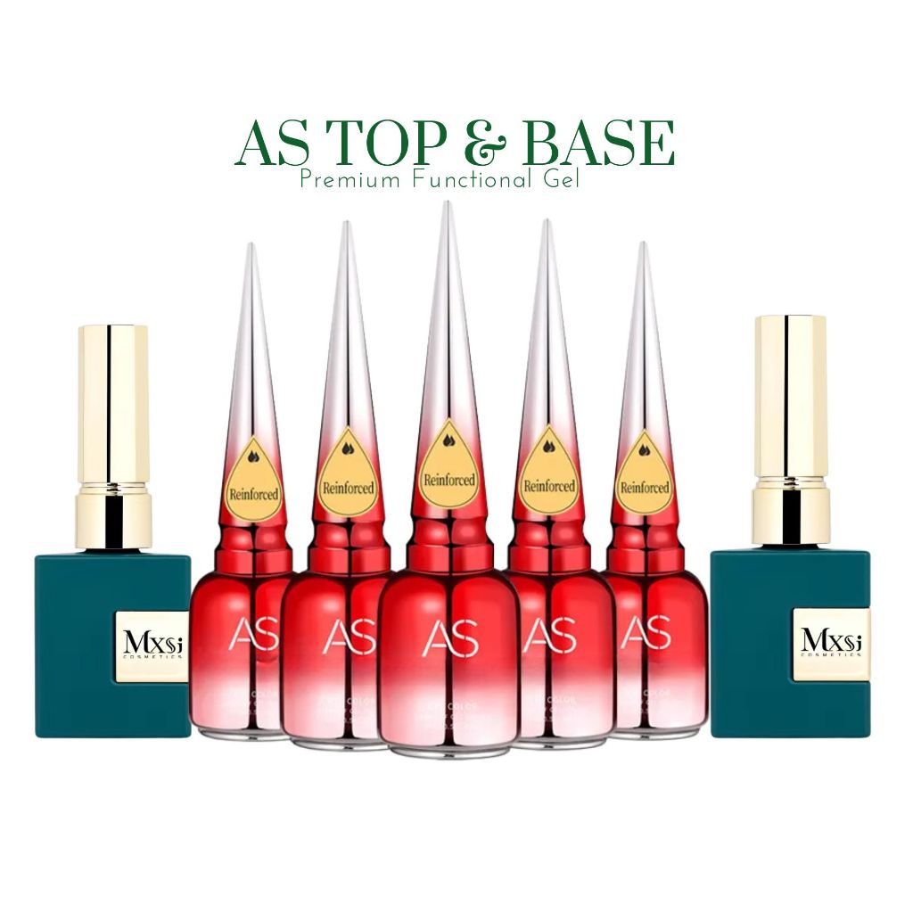 Jual AS Top Coat / Base Coat Nail Gel UV 15 ml Base coat Top coat ...