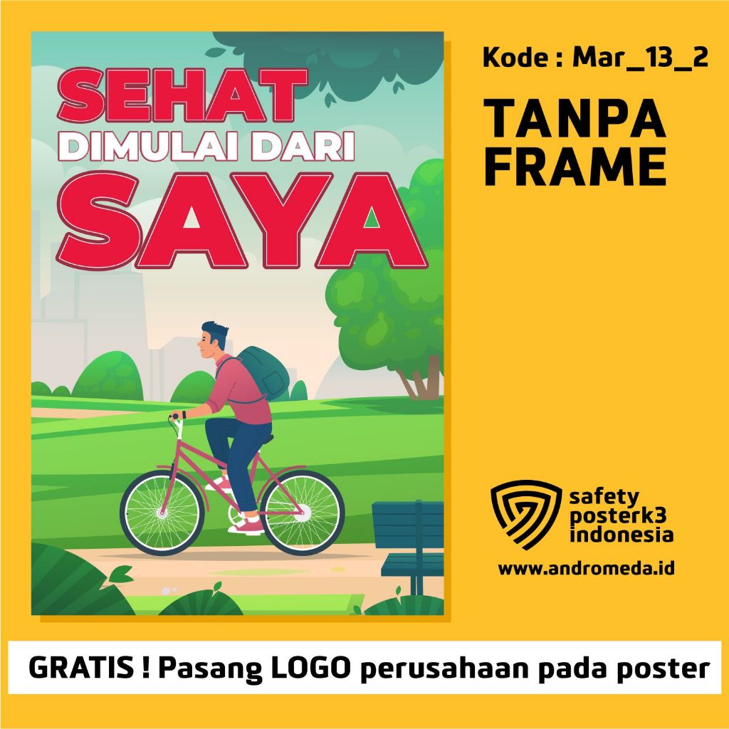 Jual Poster K3 Slogan Safety, Sehat Dimulai Dari saya 13_2 A1 | Shopee ...