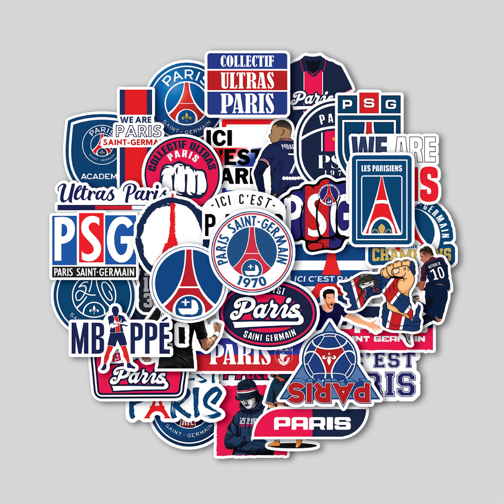 Jual STICKER PACK PARIS SAINT GERMAIN | STICKER TUMBLER | STIKER LAPTOP ...