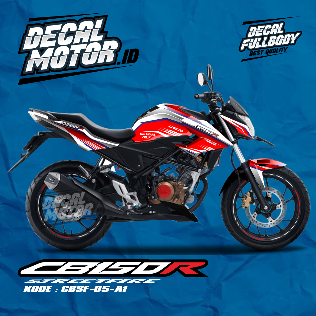 Jual STIKER DECAL CB 150R NEW LIVERY HRC TRI COLOR / STIKER MOTOR HONDA ...