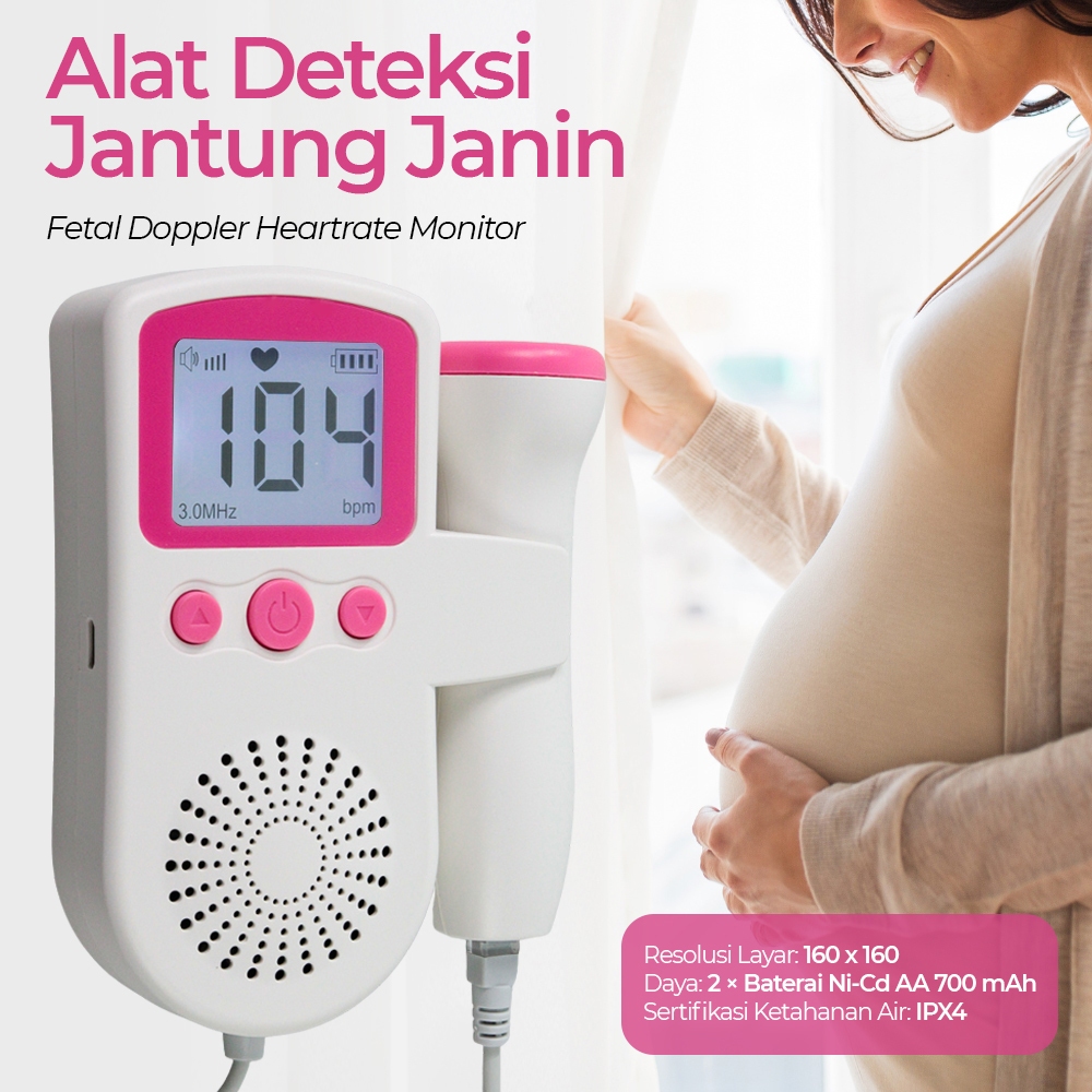 Jual Fetal Doppler / Fetal Doppler Alat Deteksi Jantung Janin Bayi ...
