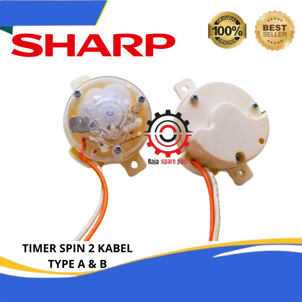 Jual TIMER PENGERING 2 KABEL MESIN CUCI SHARP DUA TABUNG ORIGINAL TYPE ...