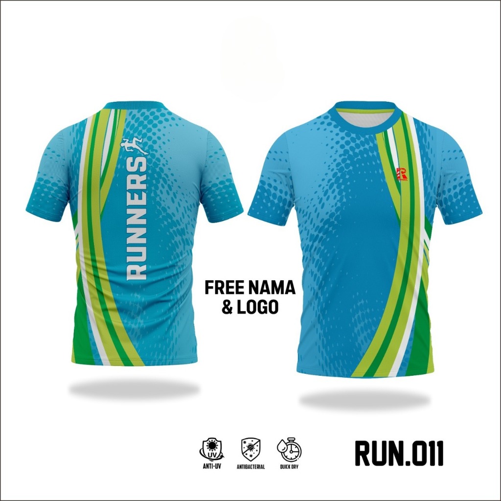 Jual Jersey Running Full Printing Sublimasi Free Custom Nama dan Nomer ...
