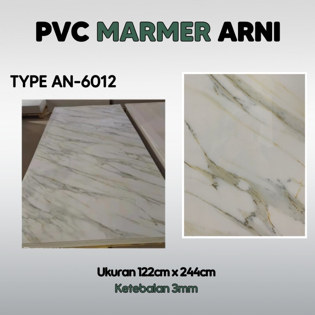 Jual Panel PVC Motif MARMER Uk. 1,22m X 2,44m - PVC Marmer ARNI tebal ...