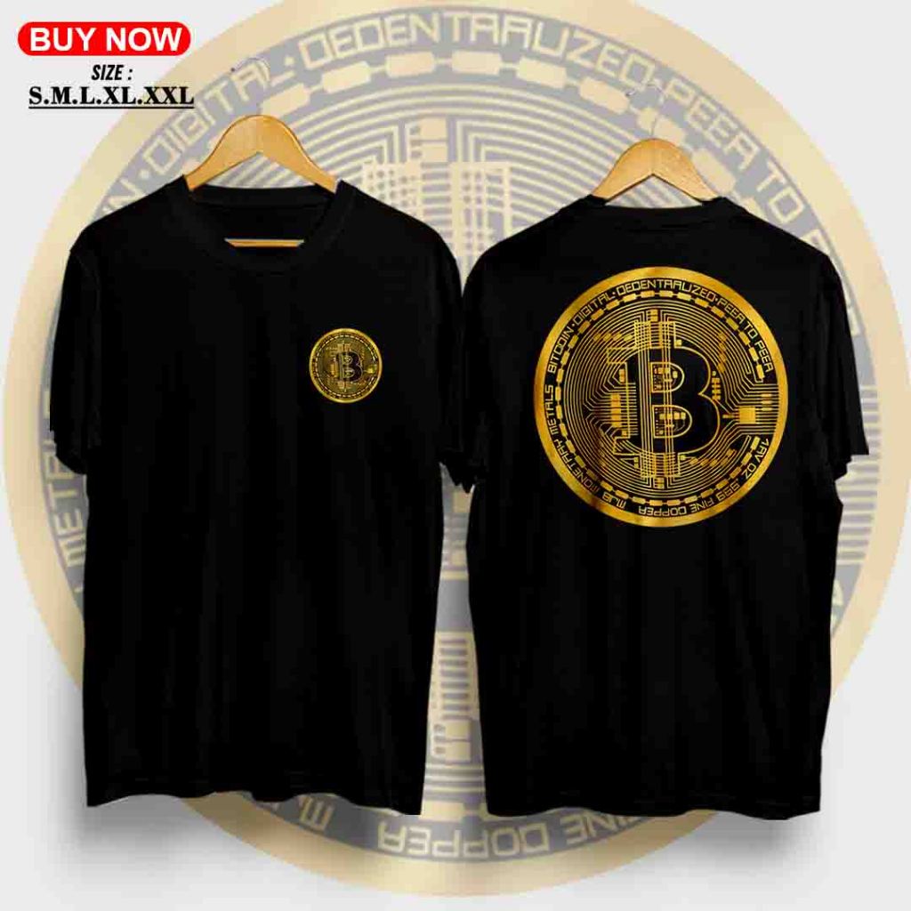 Jual Kaos Logo Bitcoin - Kaos Crypto - Kaos Nos - Kaos Keren - Kaos ...