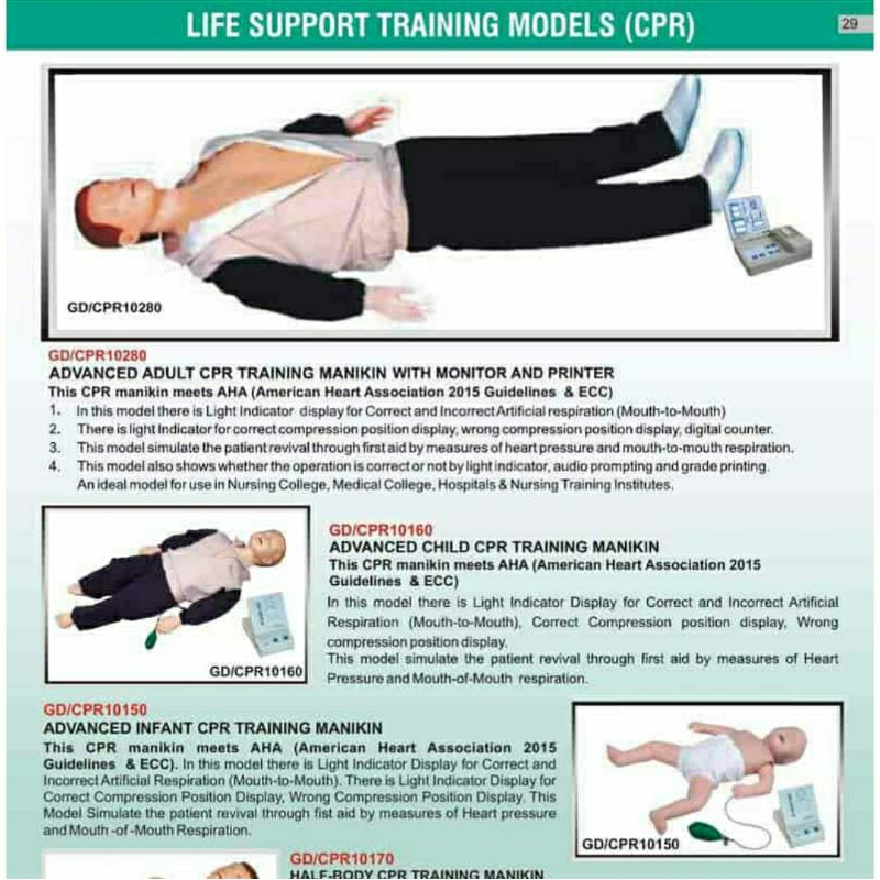 Jual Phantom Manikin Cpr General doctor/ GD-10280/ Manikin CPR Full ...