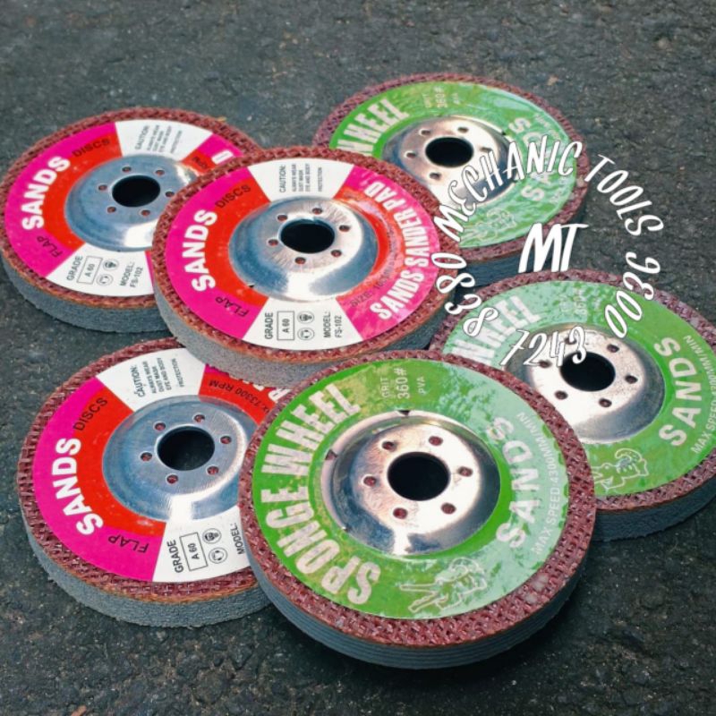 Jual Batu gerinda poles 4 inch sponge mata poles bevel kaca batu ...