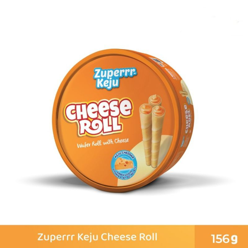 Jual ZUPER KEJU CHEESE ROLL KALENG 156 GR wafer roll kaleng edisi ...